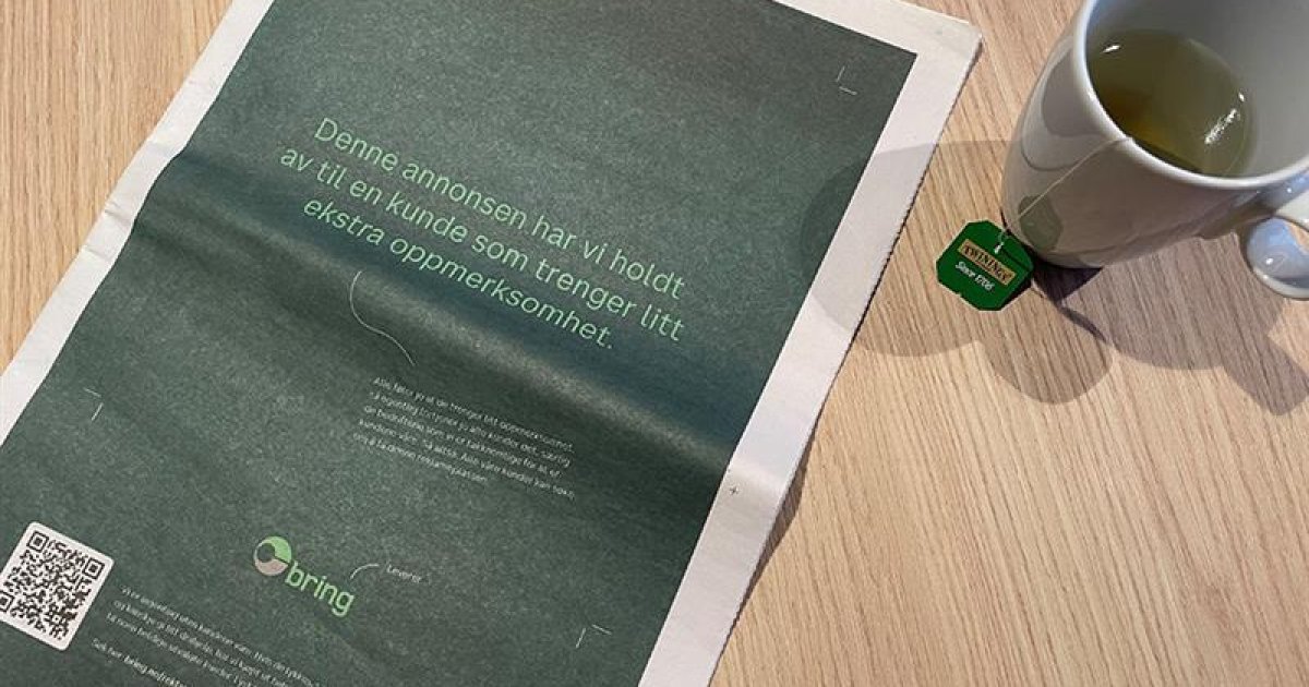 Et reklamestunt for våre kunder - bring.no