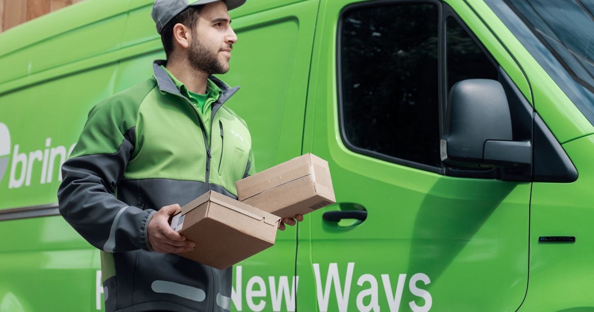 Levering på timen med budbil fra Bring - bring.no