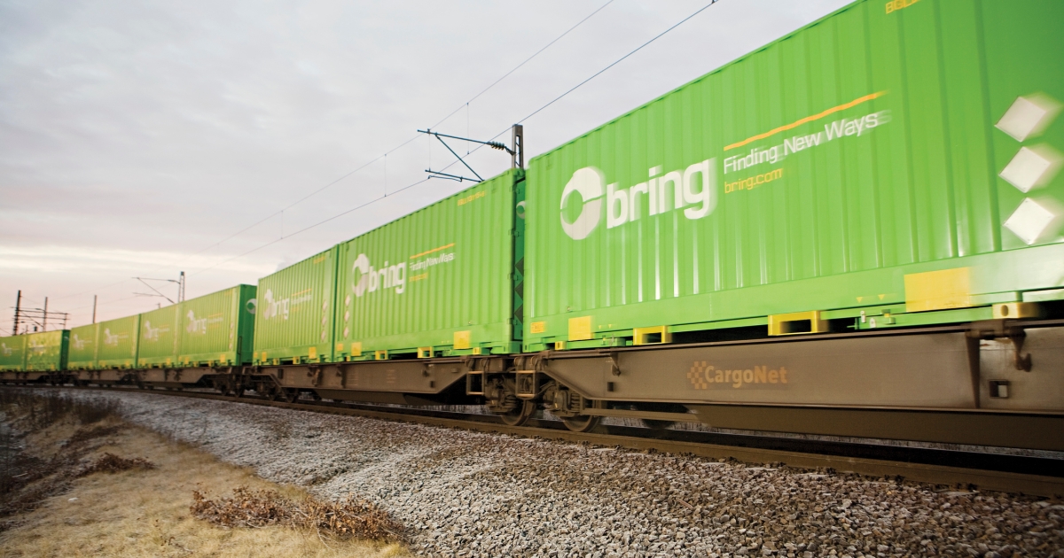 Togtransport av containere til og fra Asia - bring.no